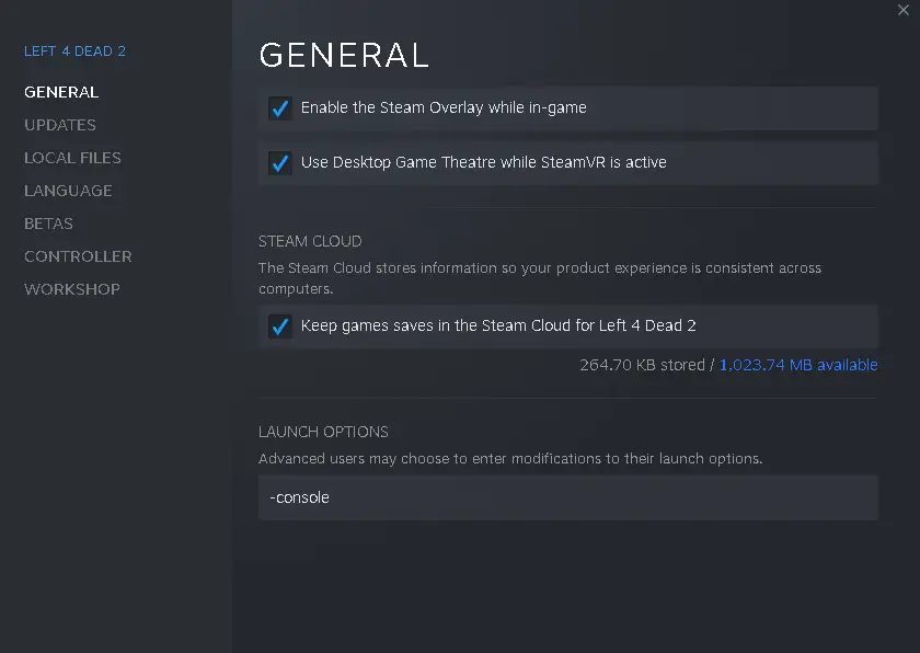 Left 4 Dead 2 Enabling Console Bind Commands And Useful Commands